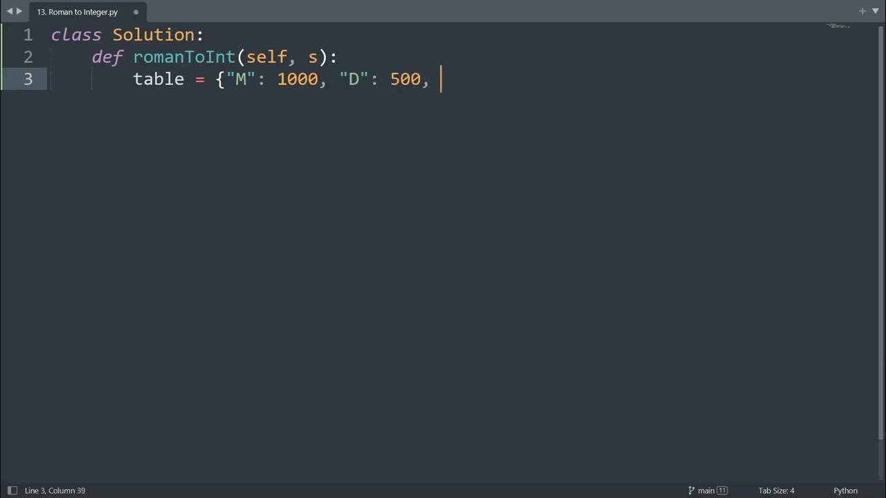 Leetcode 13 Roman To Integer In Python Python Leetcode Python 4226