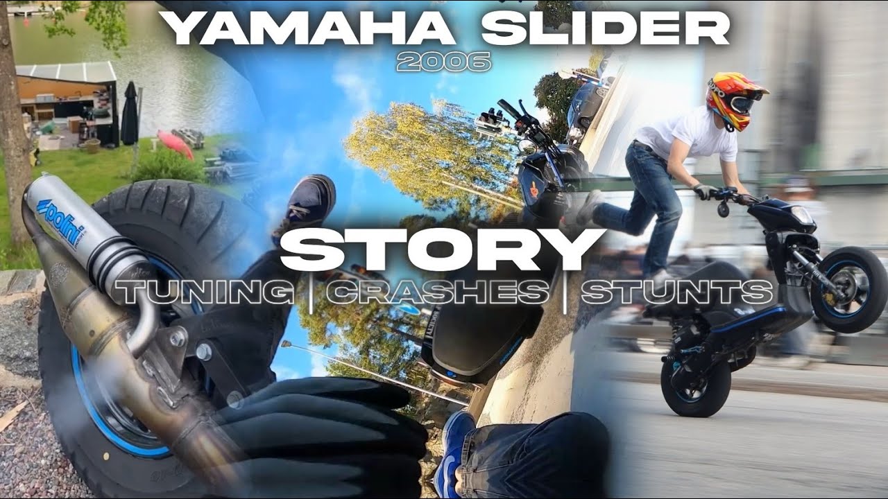 Yamaha Slider Story | Tuning, Crashes & Stunt | GRP-StuntCrew - YouTube