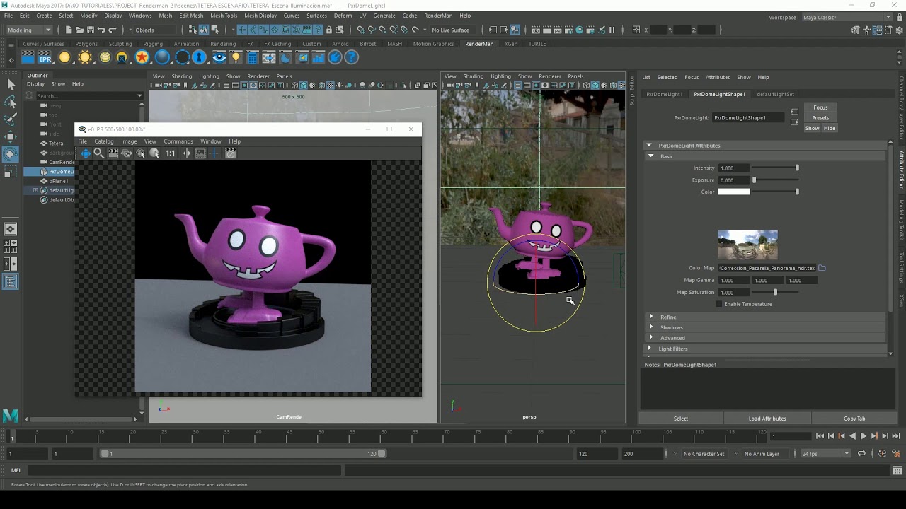 Renderman - Luces - Parte 02 (Light) - YouTube