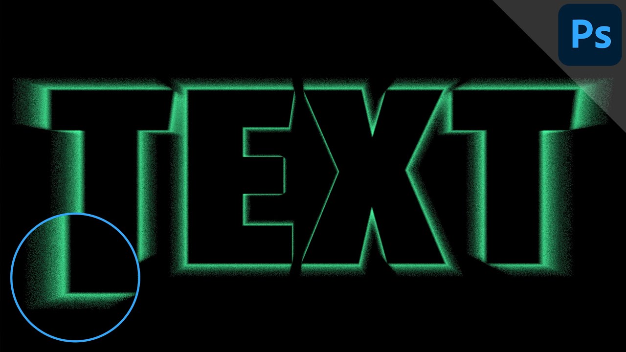 Grainy zoom text effect | Radial blur text | PHOTOSHOP TUTORIAL - TEXT ...
