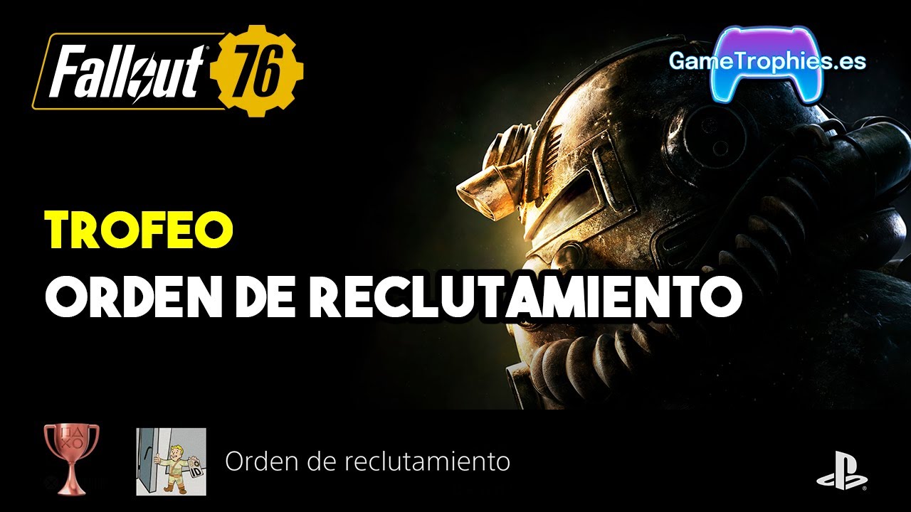 Fallout 76 - Trofeo Orden de reclutamiento - YouTube
