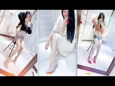 All different colors of [HIGH HEELS] and [MINI SKIRTS]