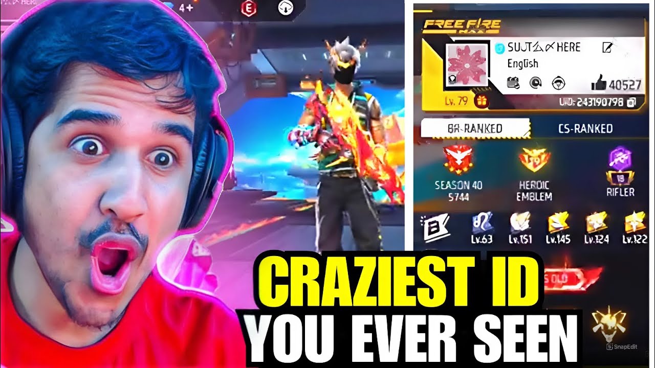 Free Fire Id Collection Review,Rare Id Collection - YouTube