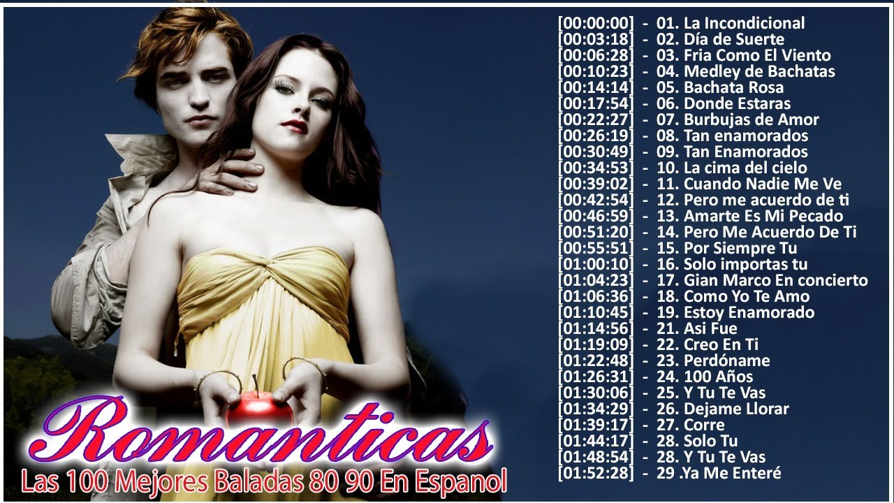 Las 100 Mejores Baladas Romanticas En EspaÑol De Los 80 90 Mix 💘 Musica