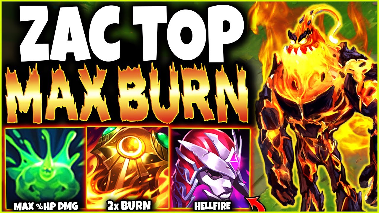 This Max Burn Zac Top Build Will Melt Any Target While Be An Immortal π₯