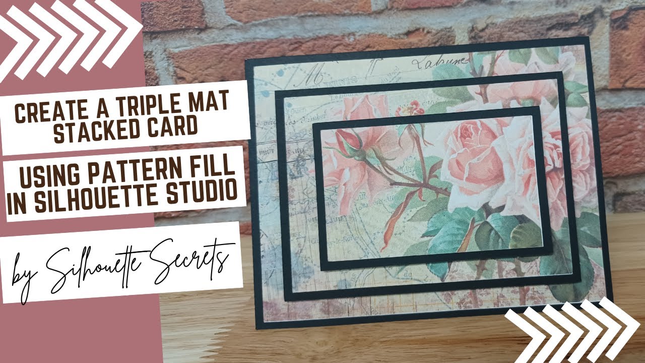 Using Silhouette Studio to Create a Triple Mat Stacked Card - YouTube