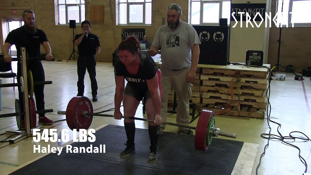 Haley Randall Sets Canadian Women's Deadlift Record - YouTube