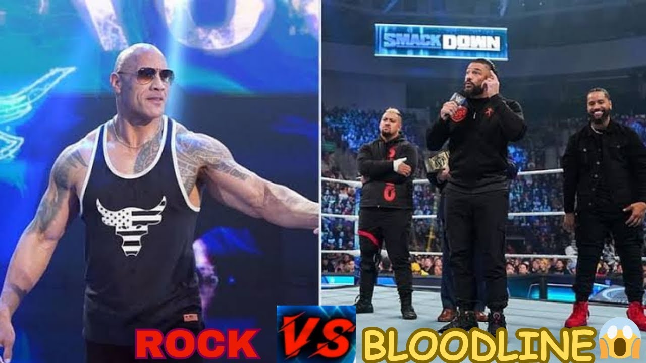 What? Rock VS Bloodline Match😳🔥 #wwe #rock #romanreigns #viral # ...