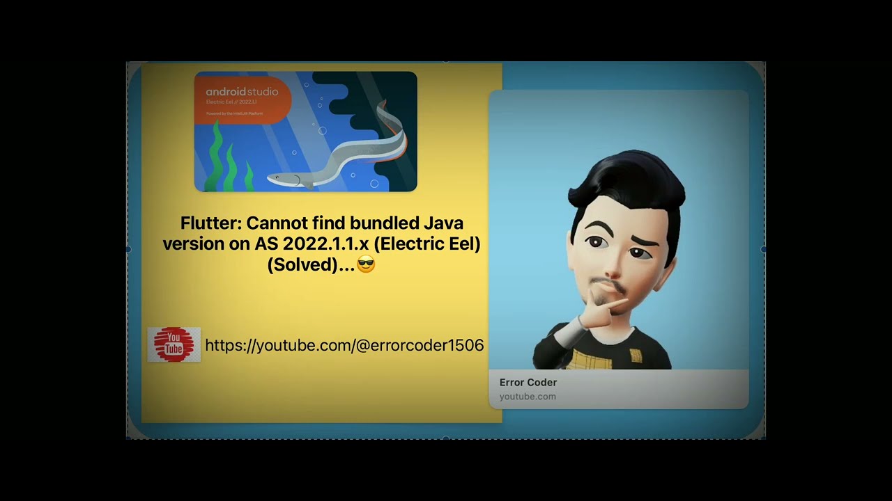 Cannot Find Bundled Java Version On As 202211x Electric Eel Youtube
