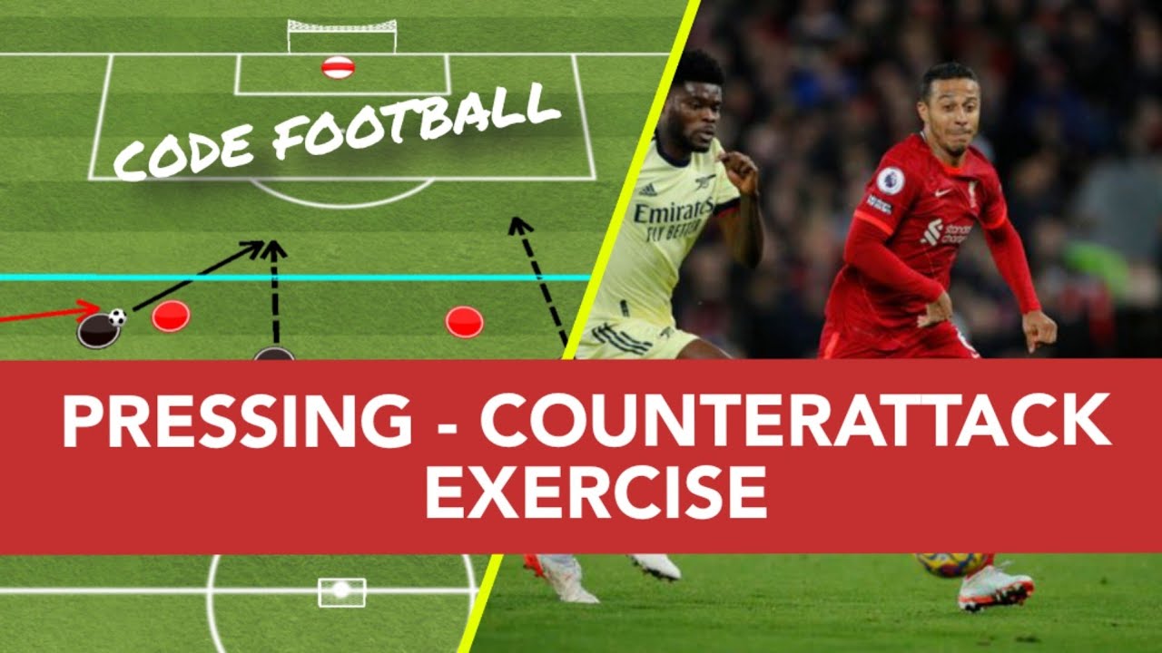 Pressing-counterattack exercise! - YouTube