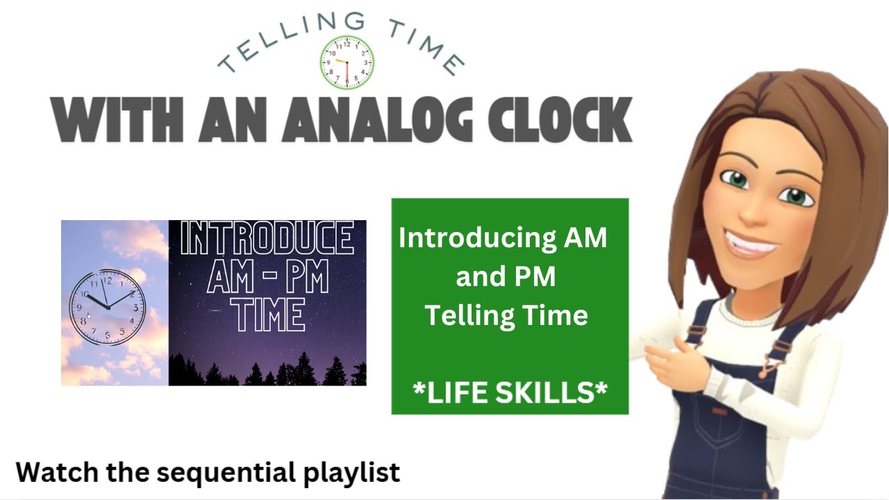 Telling Time | Analog Clock | Teaching AM Vs PM | Math Plus | Where ...