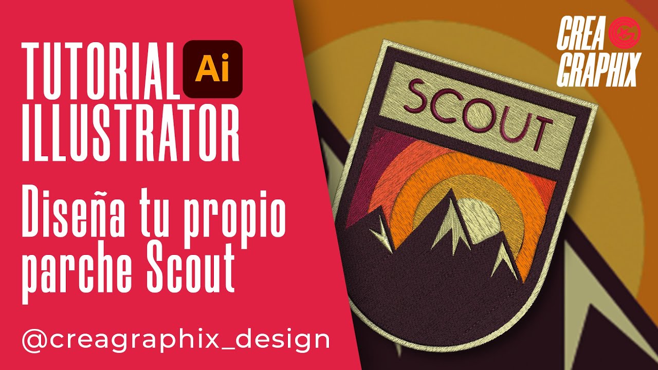 Diseño de Parche para Bordado Scouts [TUTORIAL ILLUSTRATOR] - YouTube