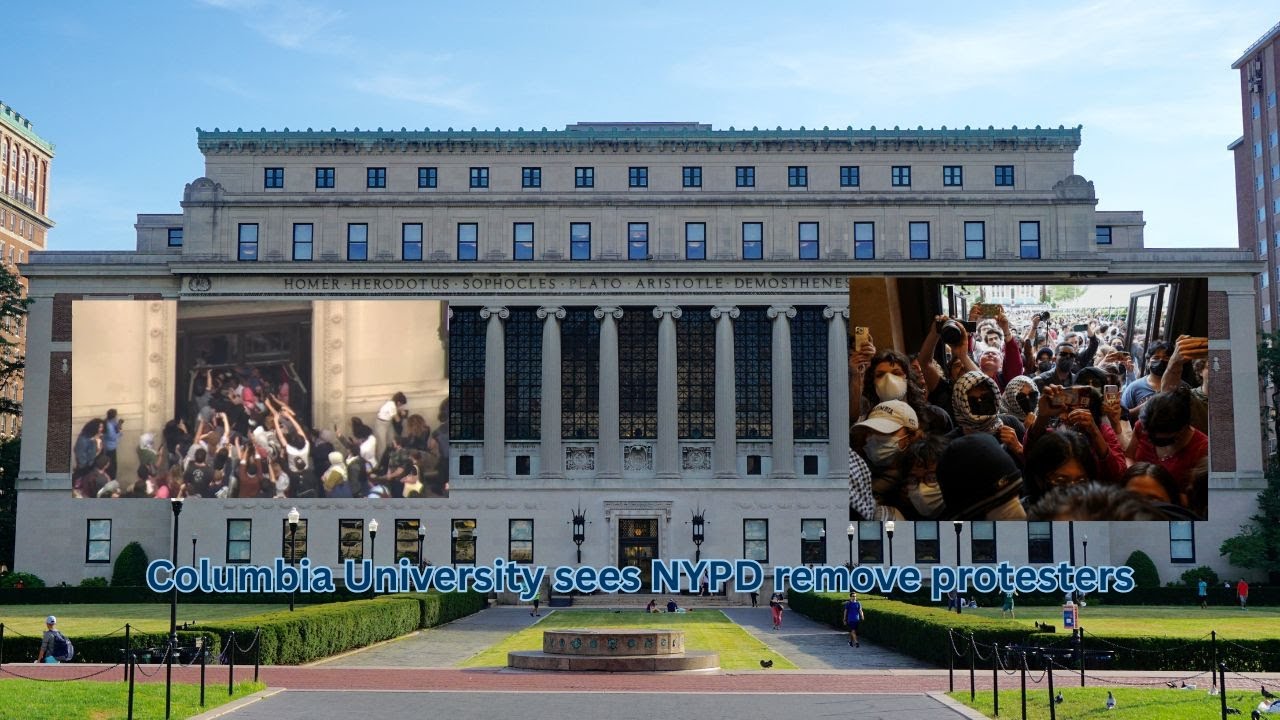 Police arrest Columbia University protesters that took over the library ...