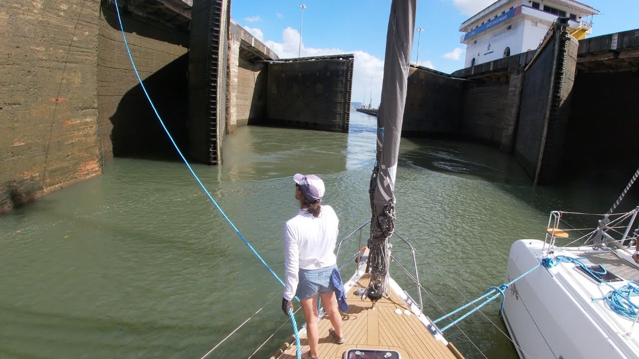 Be a PANAMA CANAL line handler! Part 5 Sailing 10k mi aboard ALLURES ...