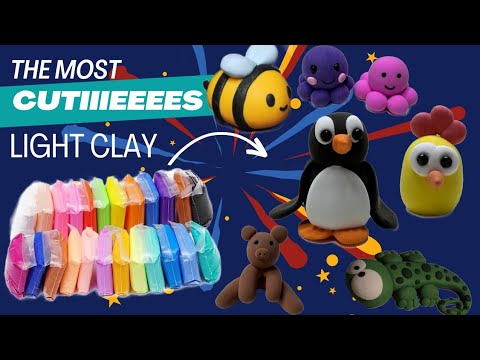 Trying To Make 10 Mini Sculptures With Light Clay - Experimenting With ...