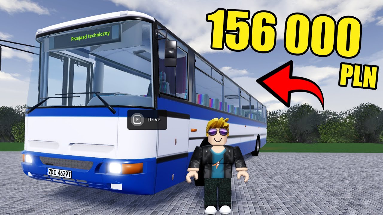 NAJDROŻSZY AUTOBUS W GRZE - TRANSIT DLC - Hogaty w Roblox - Polish Car ...