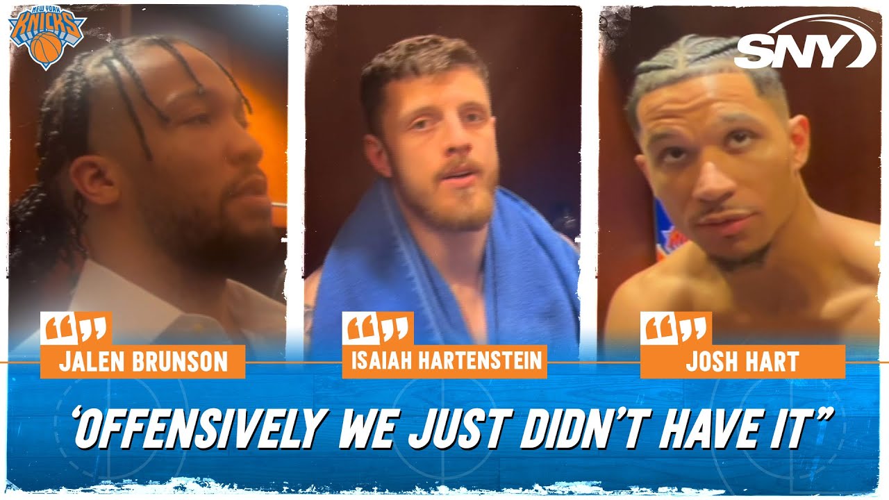Jalen Brunson, Josh Hart & Isaiah Hartenstein try to explain offensive ...