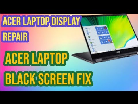 how to fix black screen Acer laptop cor i3 display problem solution ...