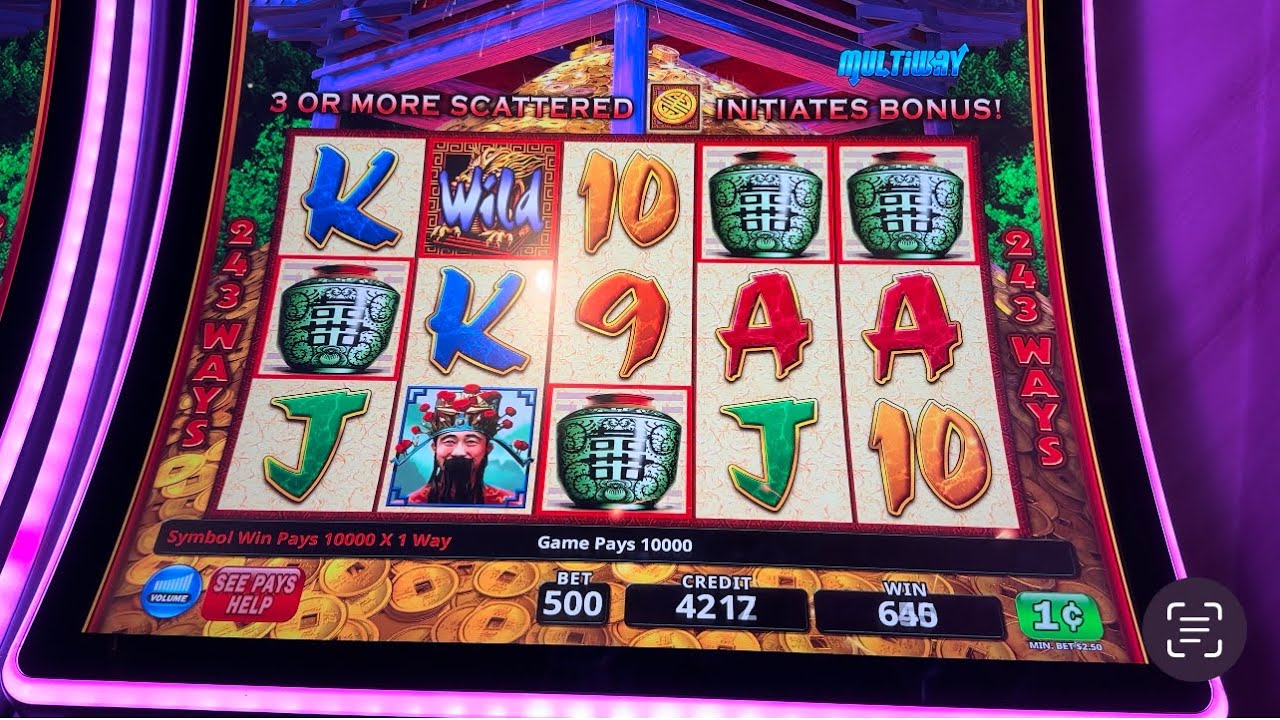 Today I’m play Lucky triple fortune dragon rising slots machine - YouTube