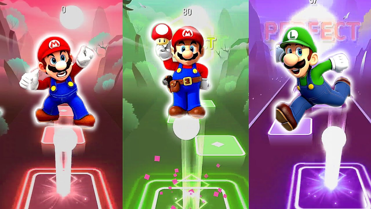 Super Mario Brothers |Tiles hop EDM rush - YouTube