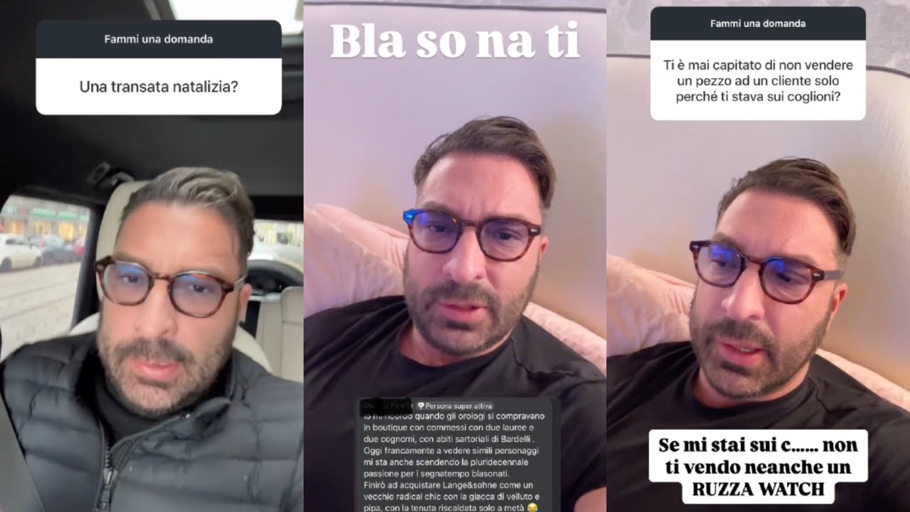 Lorenzo Ruzza non vende orologi a chi gli sta sulle balle e racconta l ...