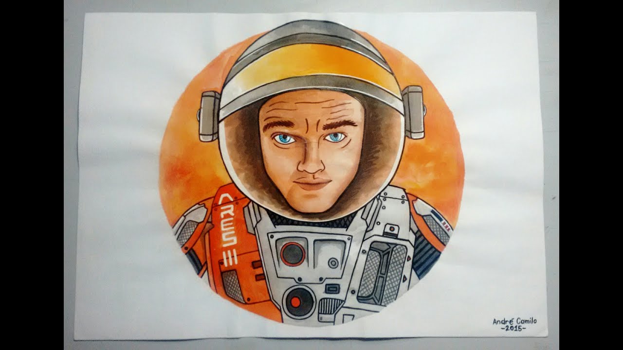 Painting Mark Watney from "The Martian" - YouTube