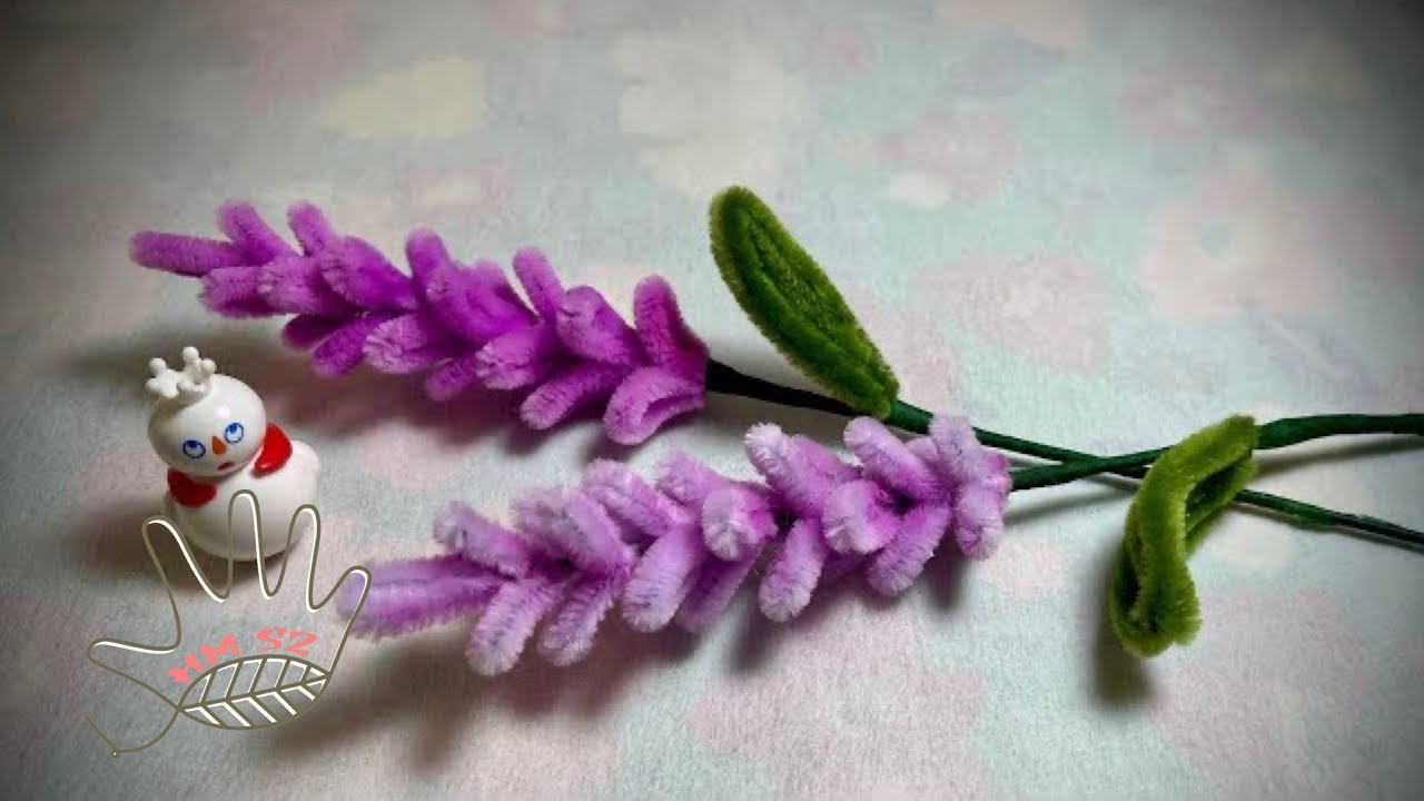 Cách làm hoa Oải Hương bằng kẽm nhung - How to make a Lavender flower ...