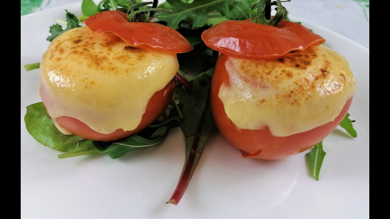 How to make Tomatoes stuffed with Cod BRANDADA and gratinated Manchego ...