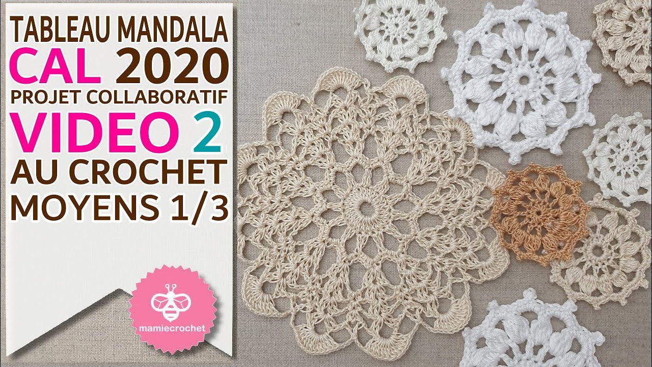 Comment faire un tableau original au crochet CAL VIDEO 2,tuto ,pas à ...