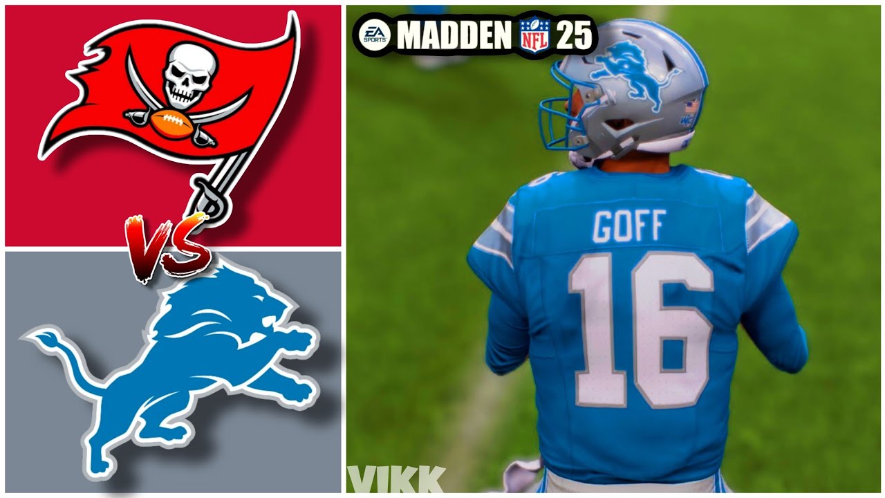 Buccaneers vs Lions Week 2 Simulation (Madden 25 Gameplay) - YouTube