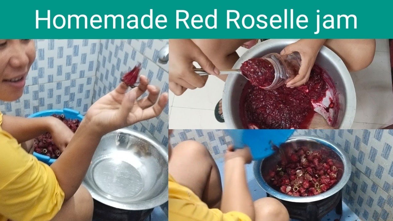 Homemade Roselle jam // Rosell Jam // How to make Roselle jam. - YouTube