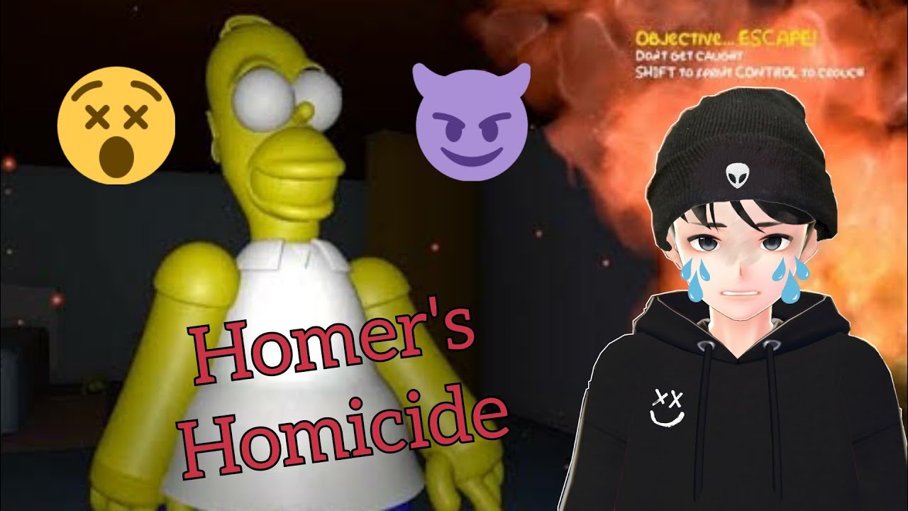 QUASE INFARTEI NO JOGO DE TERROR DO HOMER! (Homer's Homicide) - YouTube