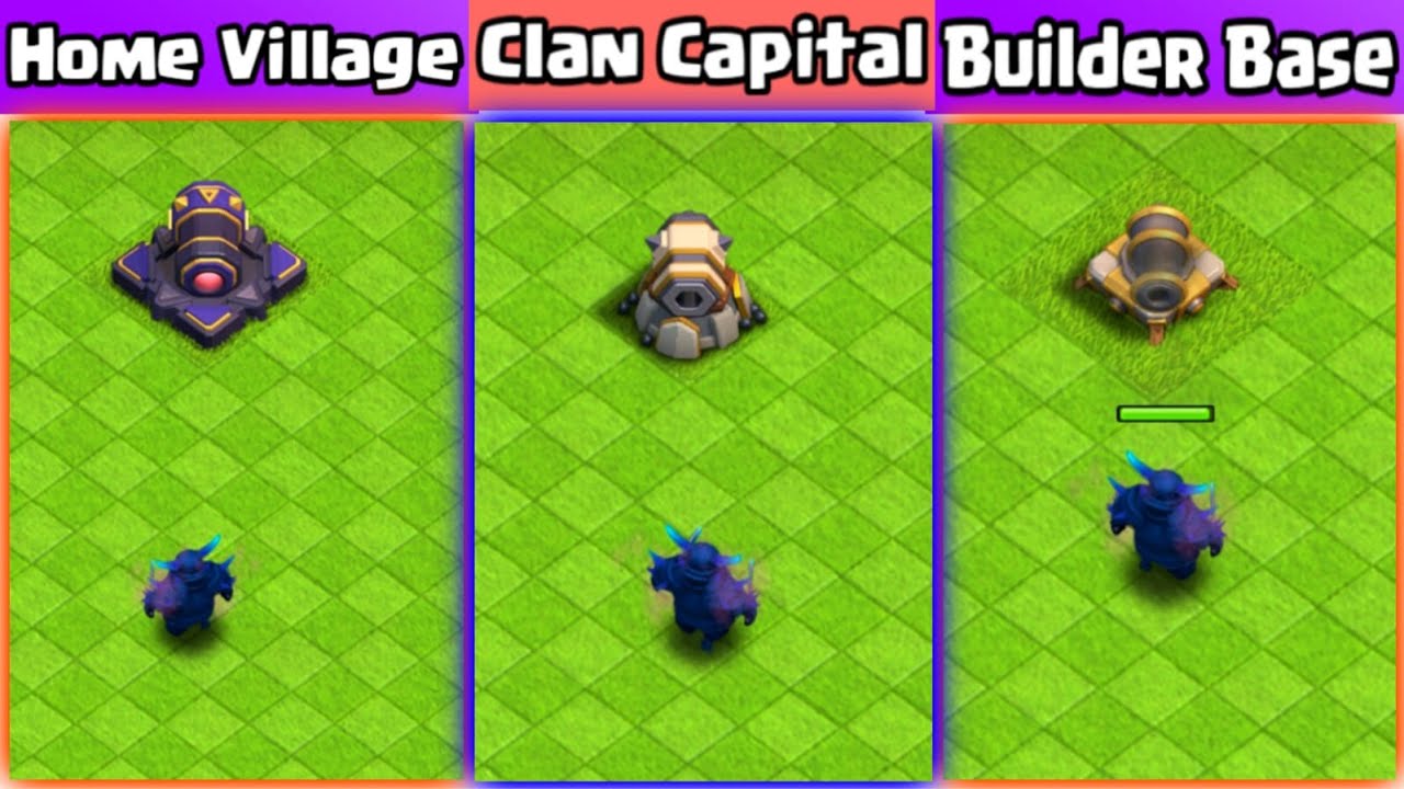 Every Village Base Cannon Vs Ground Troops | Clash Of Clans - YouTube