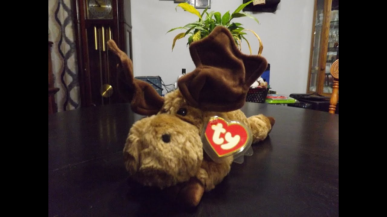 TY CLASSIC 1995 MORTIMER THE MOOSE PLUSH REVIEW - YouTube