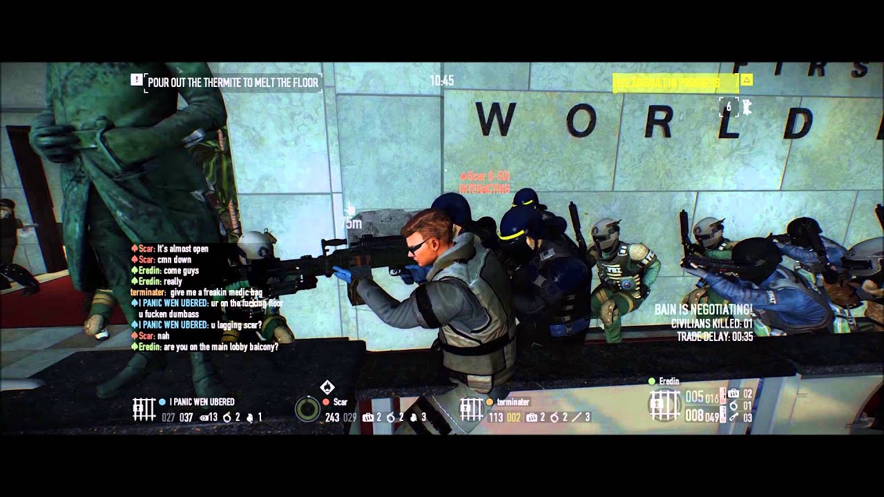 Payday 2 First World Bank Map Bipod Glitch - YouTube
