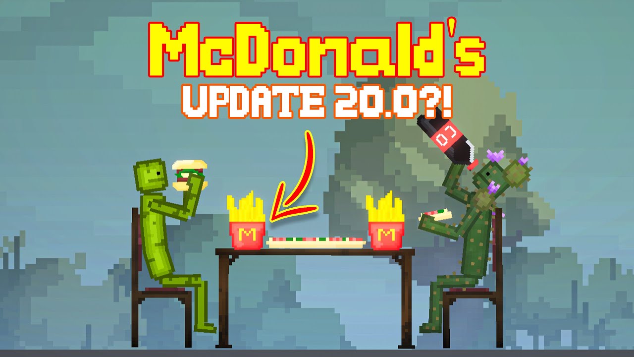 FAST FOOD from McDonald'S in update 20.0?! [Melon Playground] - YouTube