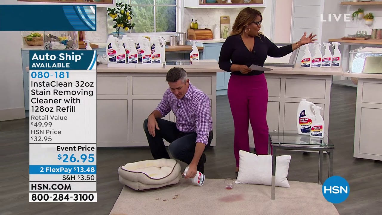 InstaClean 32 fl. oz. Stain Removing Cleaner with 128 fl... - YouTube