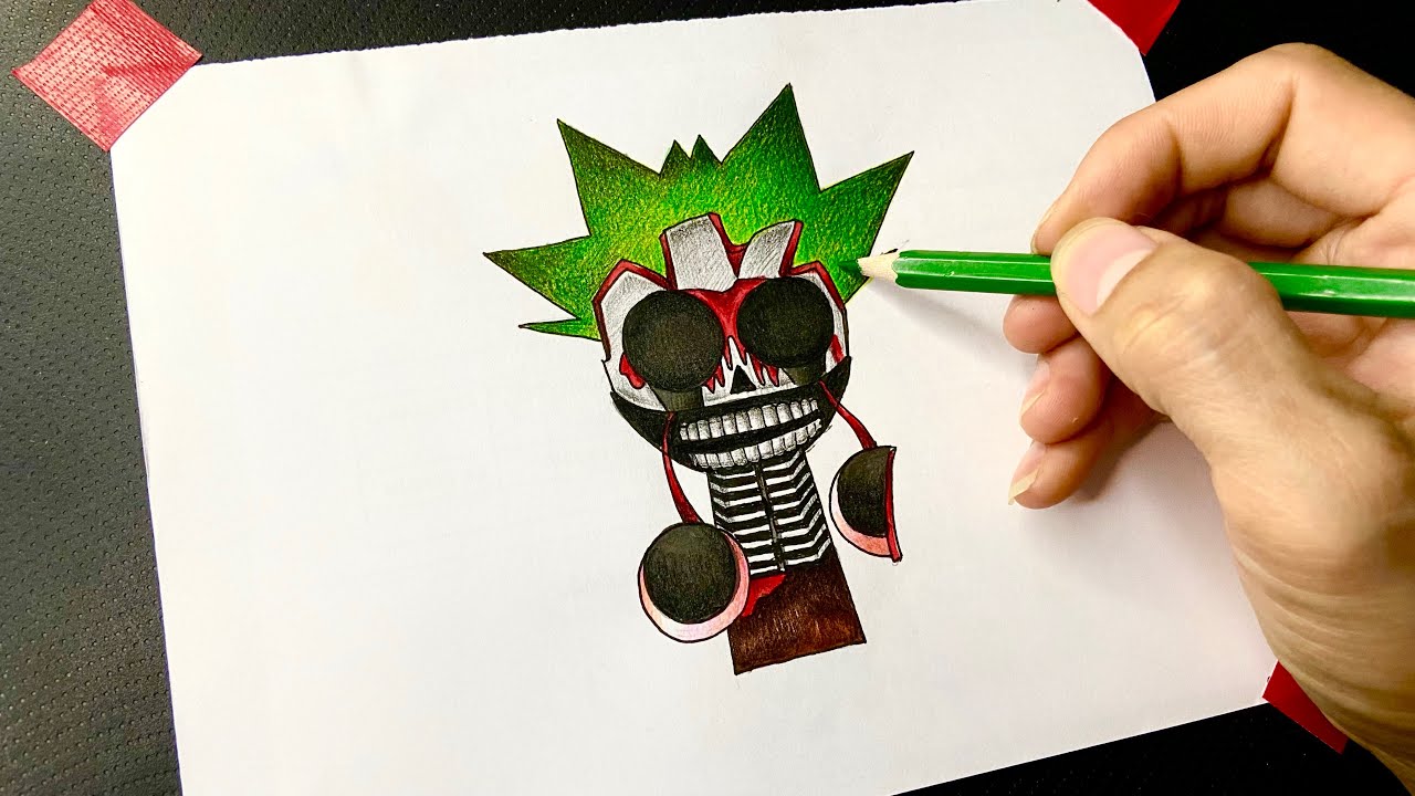 How to draw owakcx phase 5 /incredibox sprunki/วิธีวาดowakcxเฟส5 - YouTube