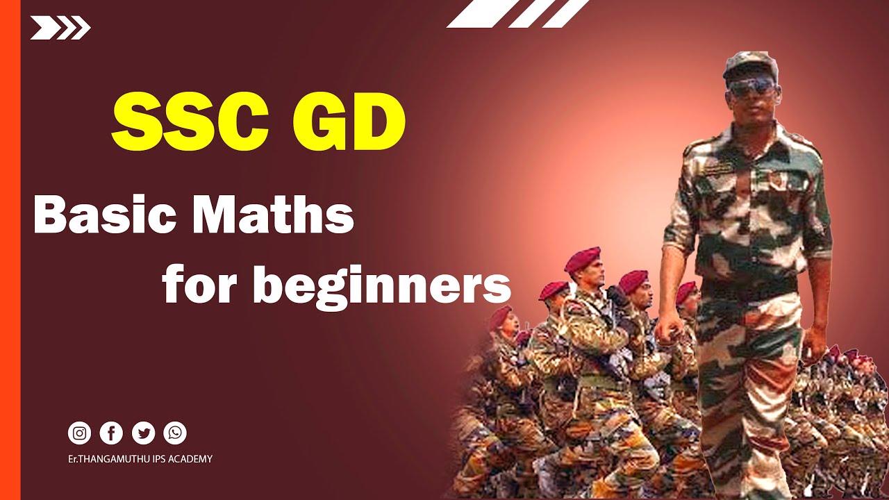 🔴 Live |SSC GD -2023 || Basic Maths For beginner || FULL EXPLANATION ...