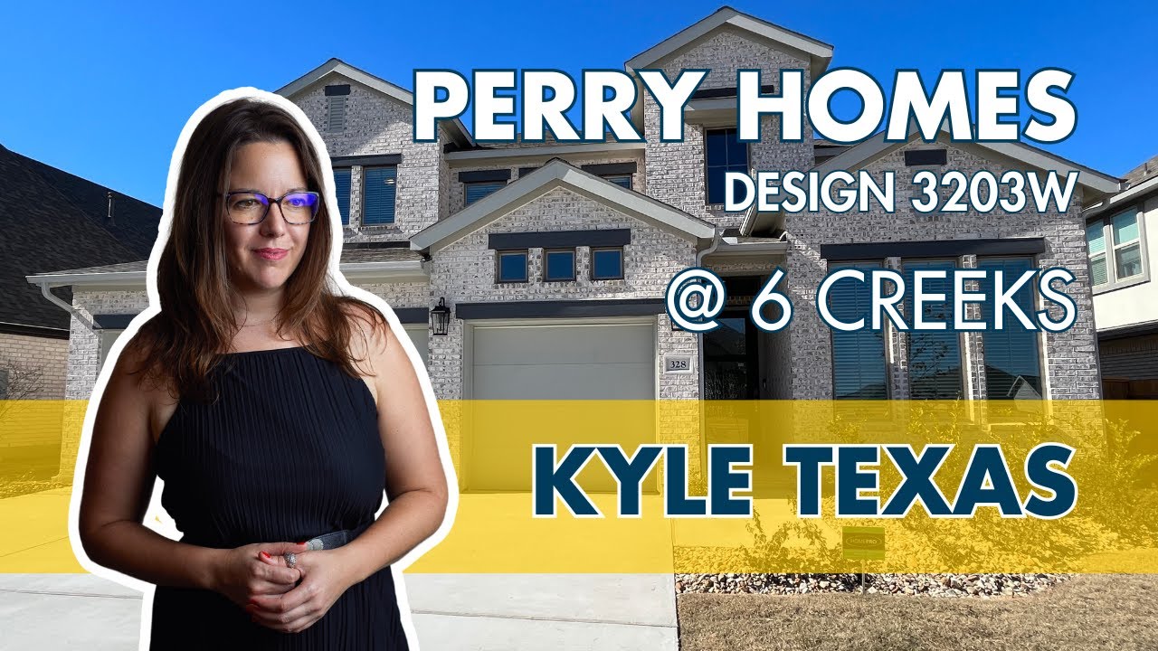 New Homes in Kyle - 6 CREEKS - PERRY HOMES 3203 PLAN - YouTube