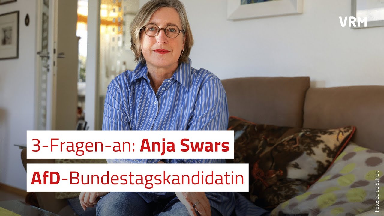 3-Fragen-an: Anja Swars - Bundestagskandidatin der AfD - YouTube