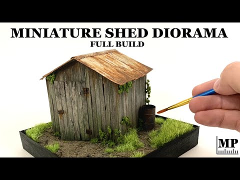 Building a Miniature Shed - YouTube