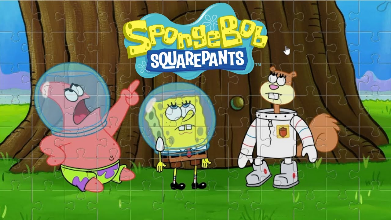 SpongeBob SquarePants puzzle for kids and toddlers - YouTube