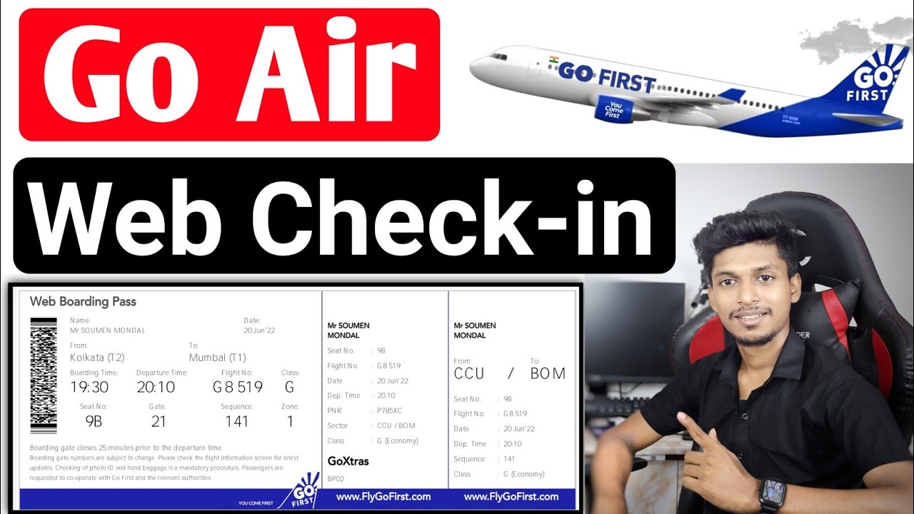 Go First Web Check In I Go Air Flight Web Boarding Pass Download Kaise