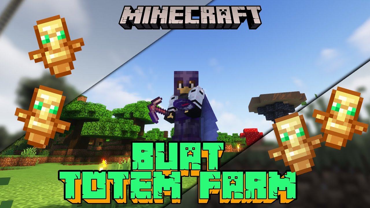 [MINECRAFT] KITA BUAT TOTEM FARM... - YouTube