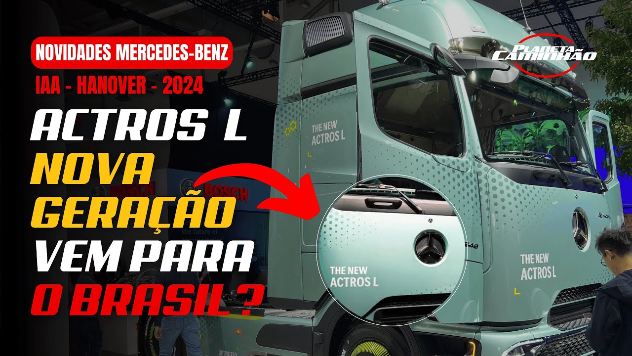 VEJA EM DETALHES O NOVO ACTROS A DIESEL! SERÁ QUE VEM PARA O BRASIL ...