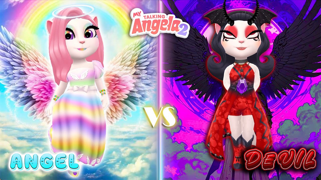 My Talking Angela 2 | ANGEL ANGELA😇 vS DEVIL ANGELA👿 | new update ...