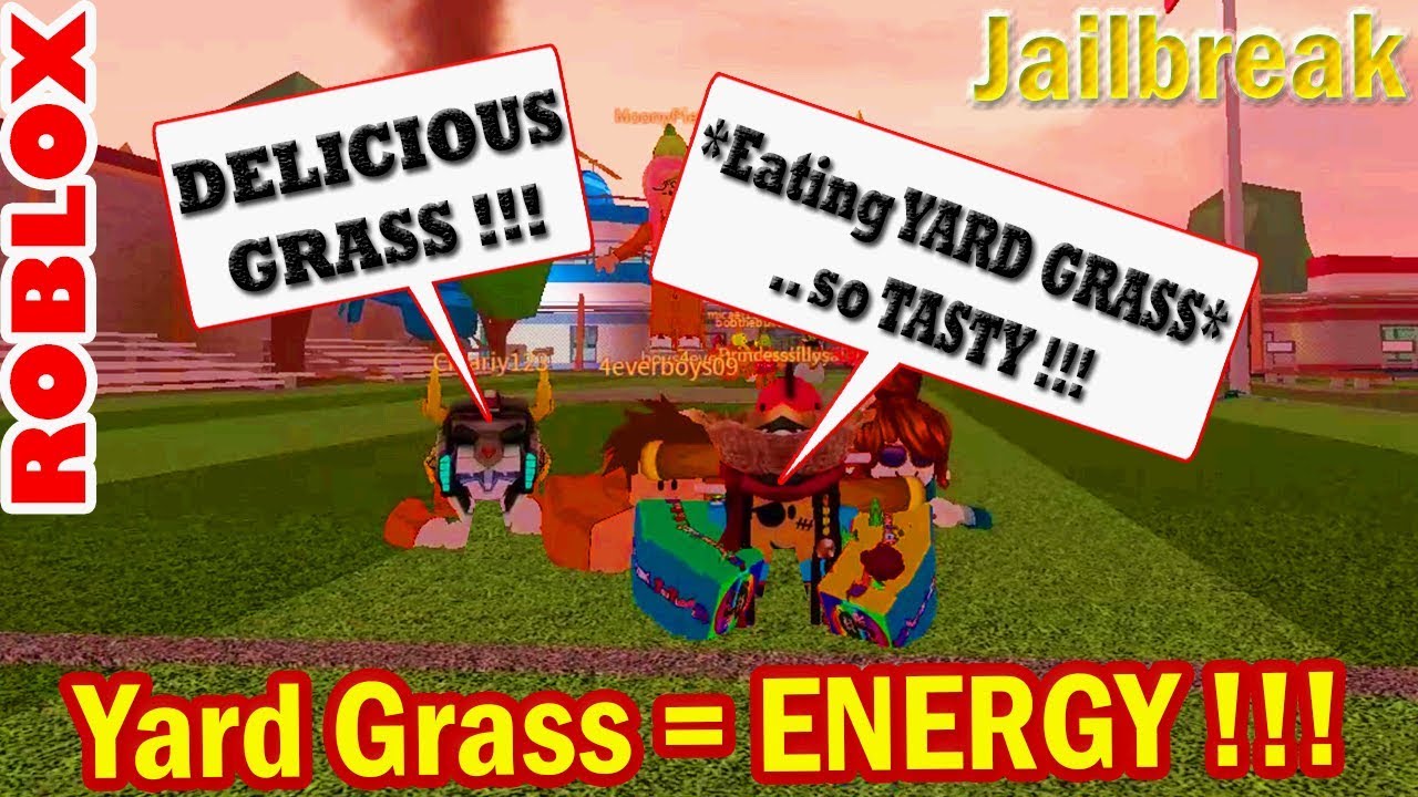 BOOST Your Energy with YARD GRASS in Jailbreak || ROBLOX - YouTube