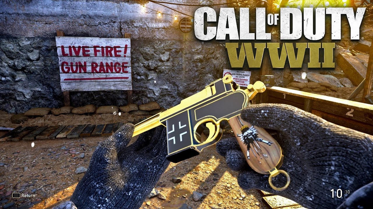 ROAD TO CHROME (GOLD MACHINE PISTOL ) - Call of Duty: WW2 Multiplayer ...