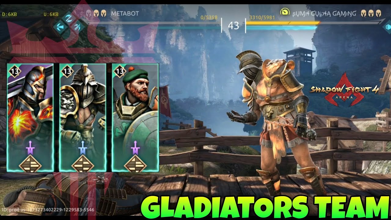 GLADIATORS TEAM - Shadow Fight 4 Arena - YouTube